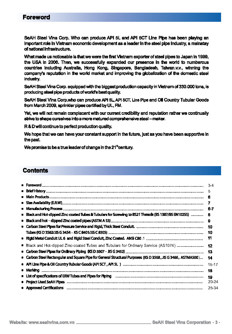 Catalogue SeAH Steel Pipe Latest - Download all pages and Get a quote
